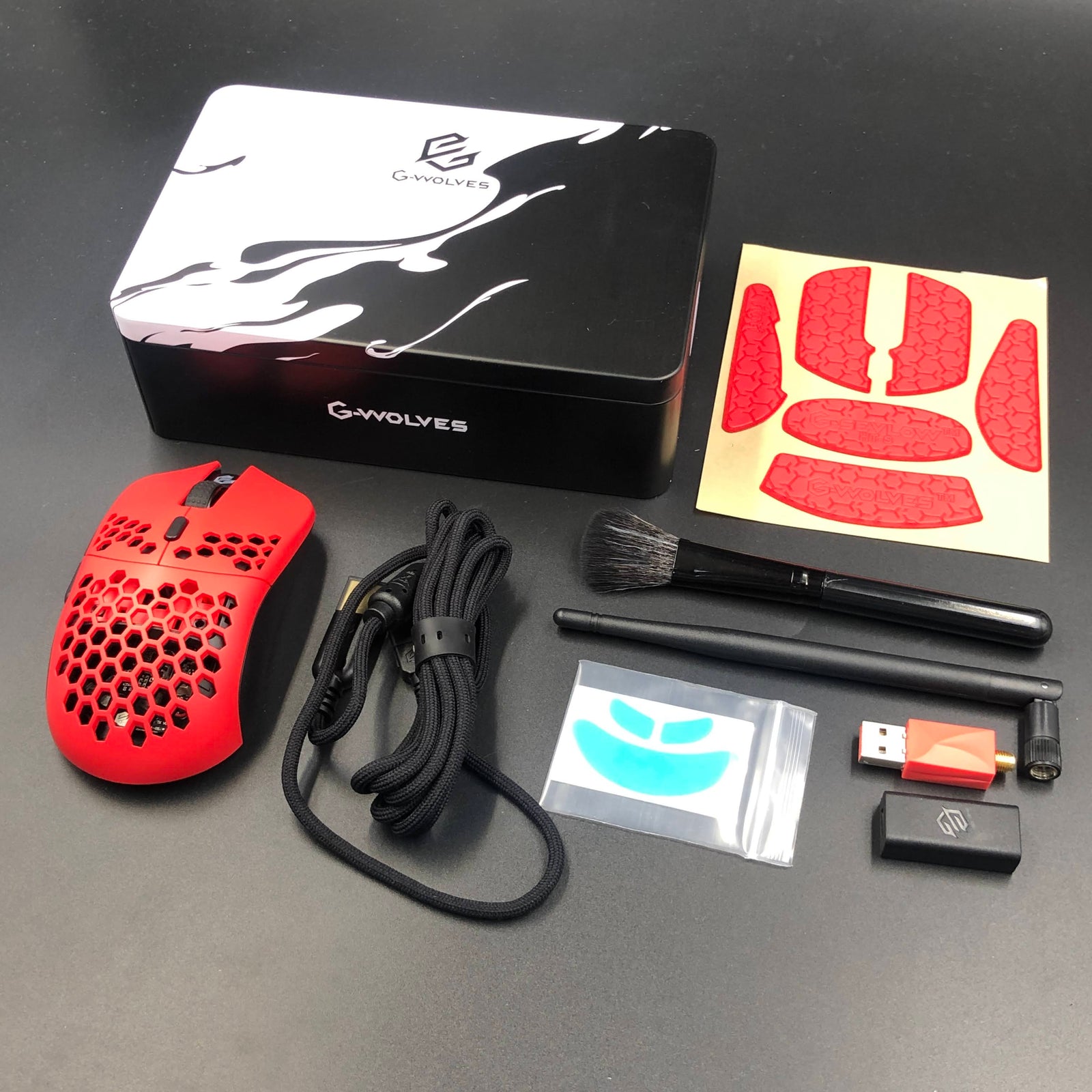G-Wolves Hati S Wireless Gaming Mouse - Red